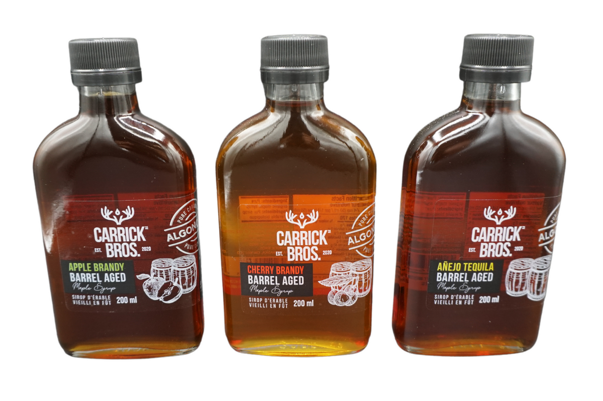 3 Pack of Barrel Aged Maple Syrup – Carrick Bros.