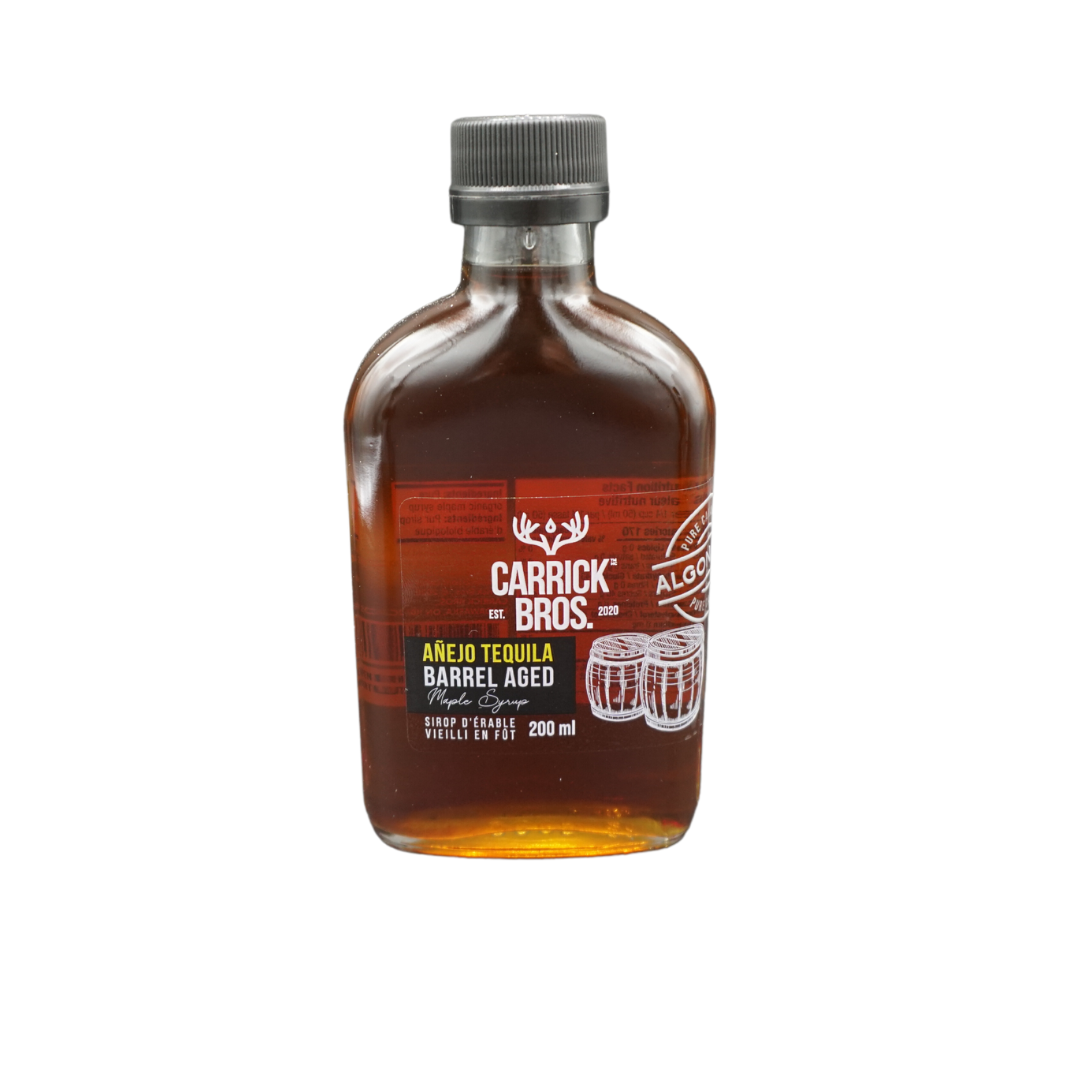 Anejo Tequila Barrel Aged Maple Syrup – Carrick Bros.