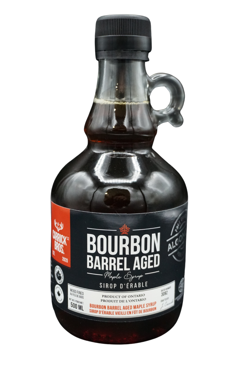 Bourbon Barrel Aged Maple Syrup – Carrick Bros.